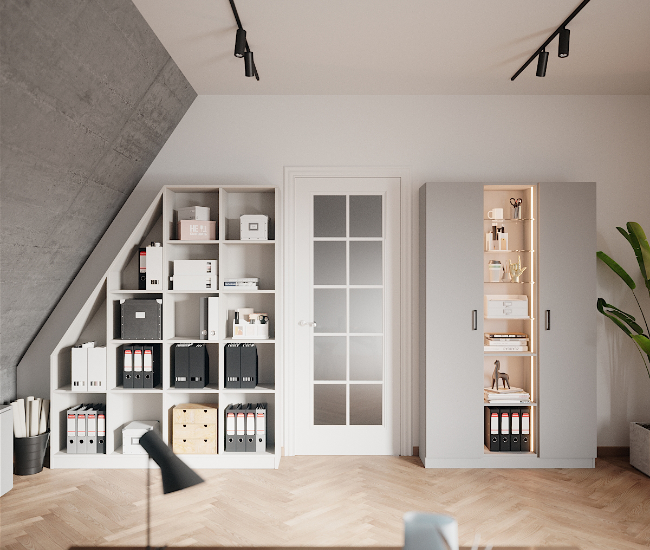 Verwunderlich Schrank Fuer Dachschraege Links Bild
